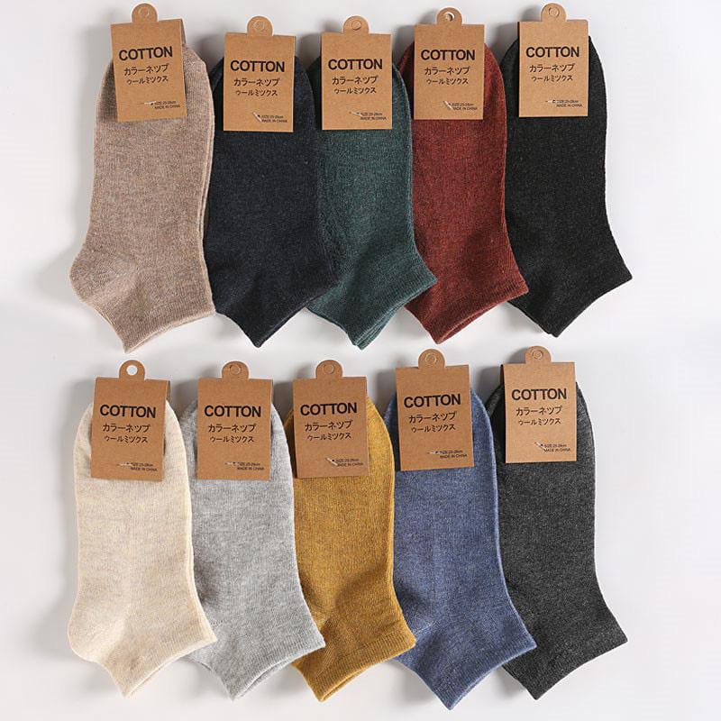[10 pairs Bundle Deal] Men Size Fashionable Design Ankle Socks | Shopee ...