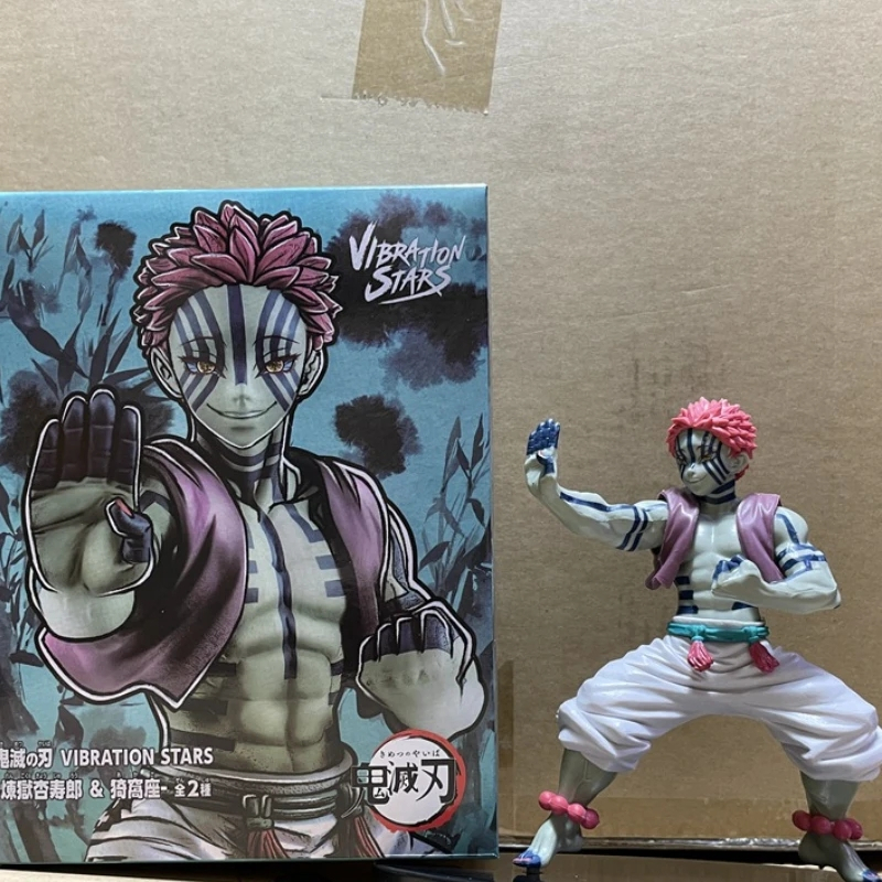 15cm Demon Slayer Anime Figures Akaza Komaji PVC Toys Model Kimetsu no ...