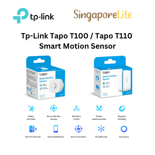 Tp-Link Tapo T100 / T110 Smart Motion/Contact Sensor, Tapo Hub Required ...
