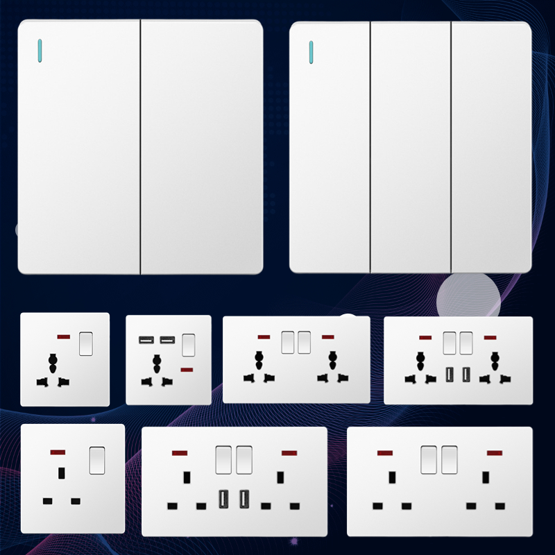 switch Socket with USB Type-C Fast Charging Power Socket Large panel ...
