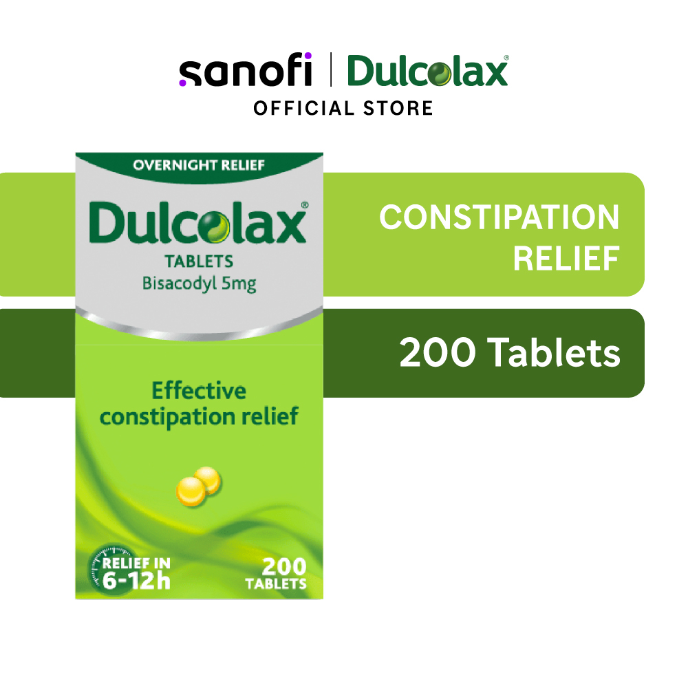 Dulcolax Constipation Relief Tablet 5mg 200's | Shopee Singapore