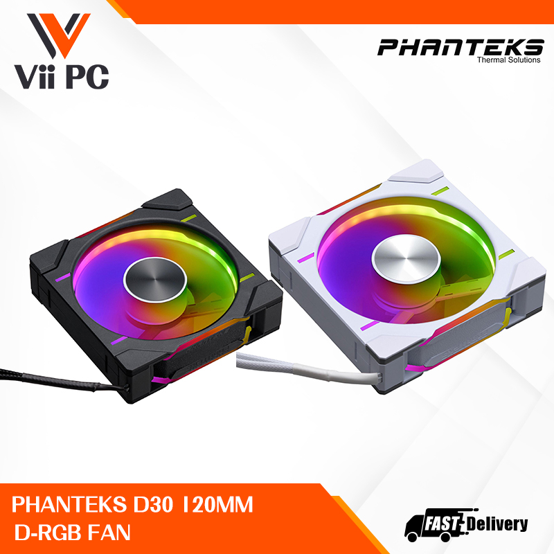 Phanteks D30 120MM DRGB PWM FAN 30 mm Thick and Air-Powered Fan Blades ...
