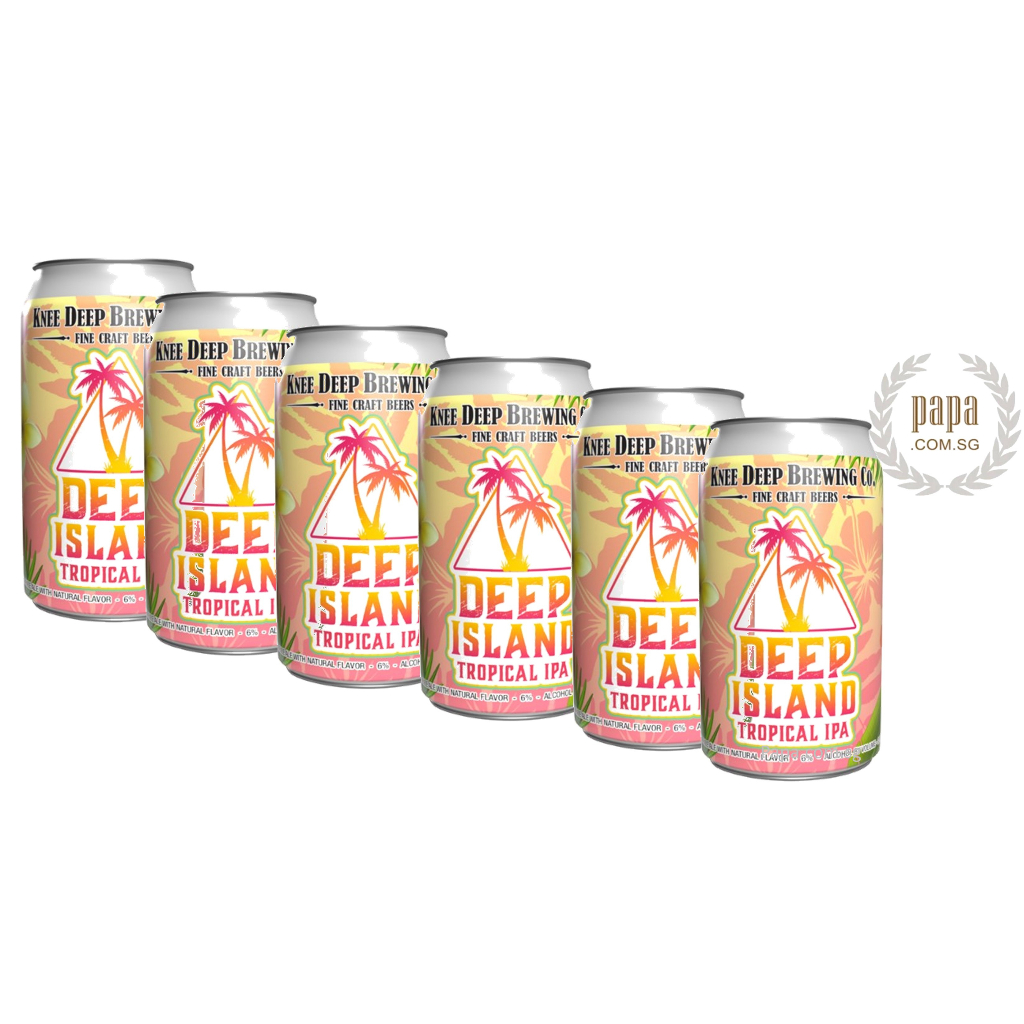 Knee Deep Brewing Co - 6 PACK DEAL - Deep Island - Tropical IPA - 6% ...