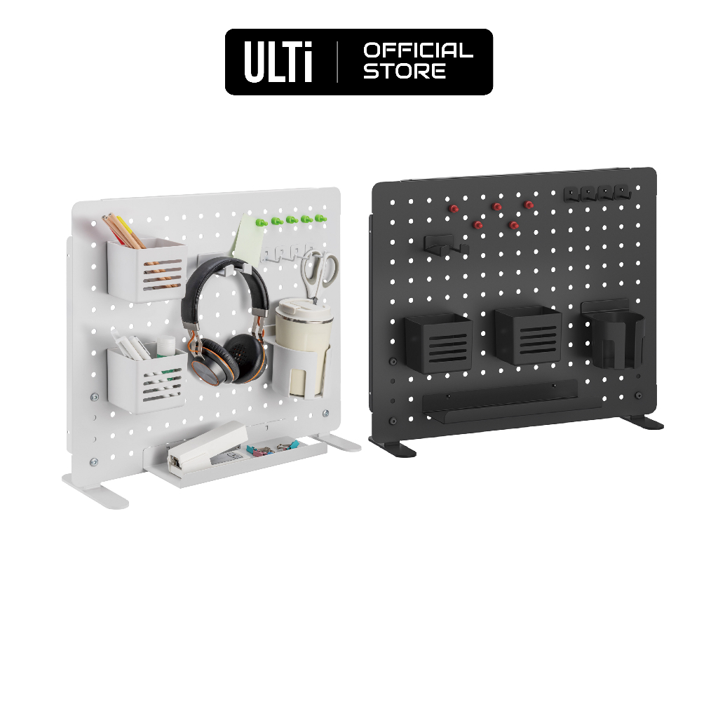 ULTi Magboard Desk Organizer, Free-Standing Pegboard | No Drill | Home ...