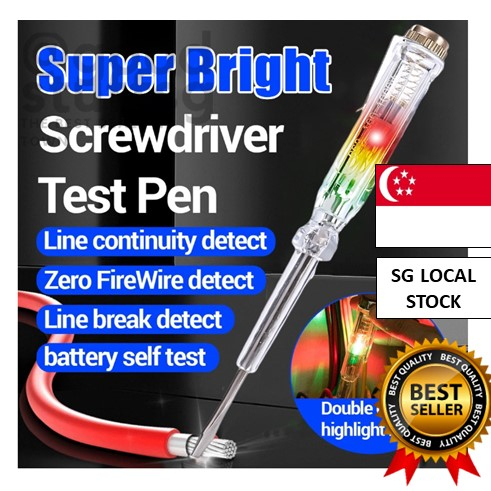 [SG FREE 🚚] Non-contact Test Pen Intelligent Induction Power Voltage ...