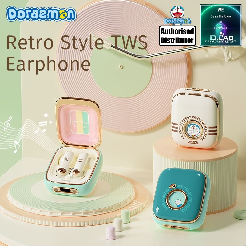 Doraemon Retro Style TWS Bluetooth Touch Sensor Earphone | Shopee Singapore