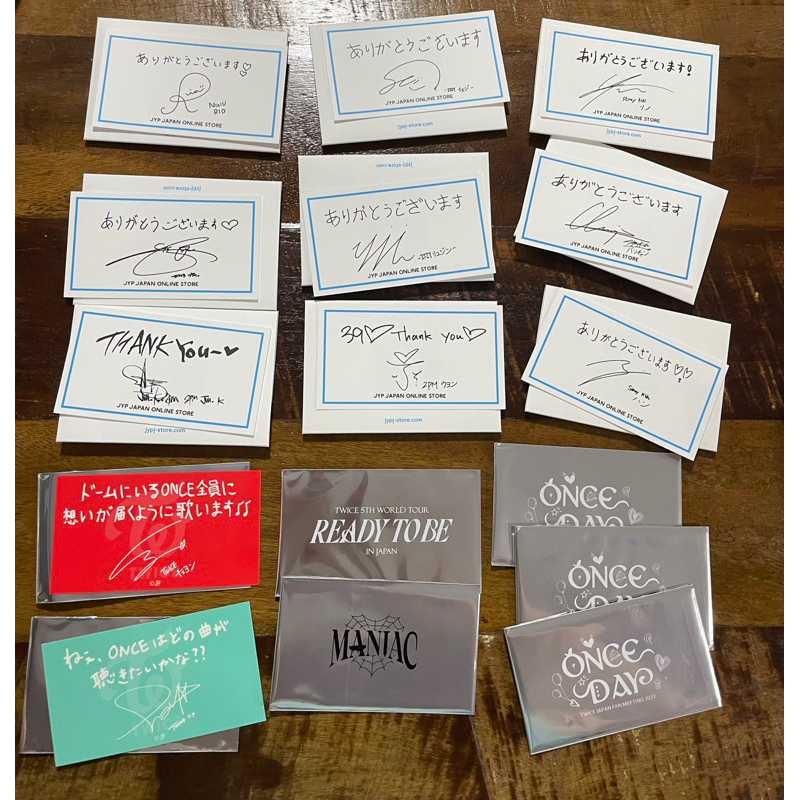 JYP Japan 10k yen Twice Stray Kids 2PM ITZY Niziu Message card | Shopee ...