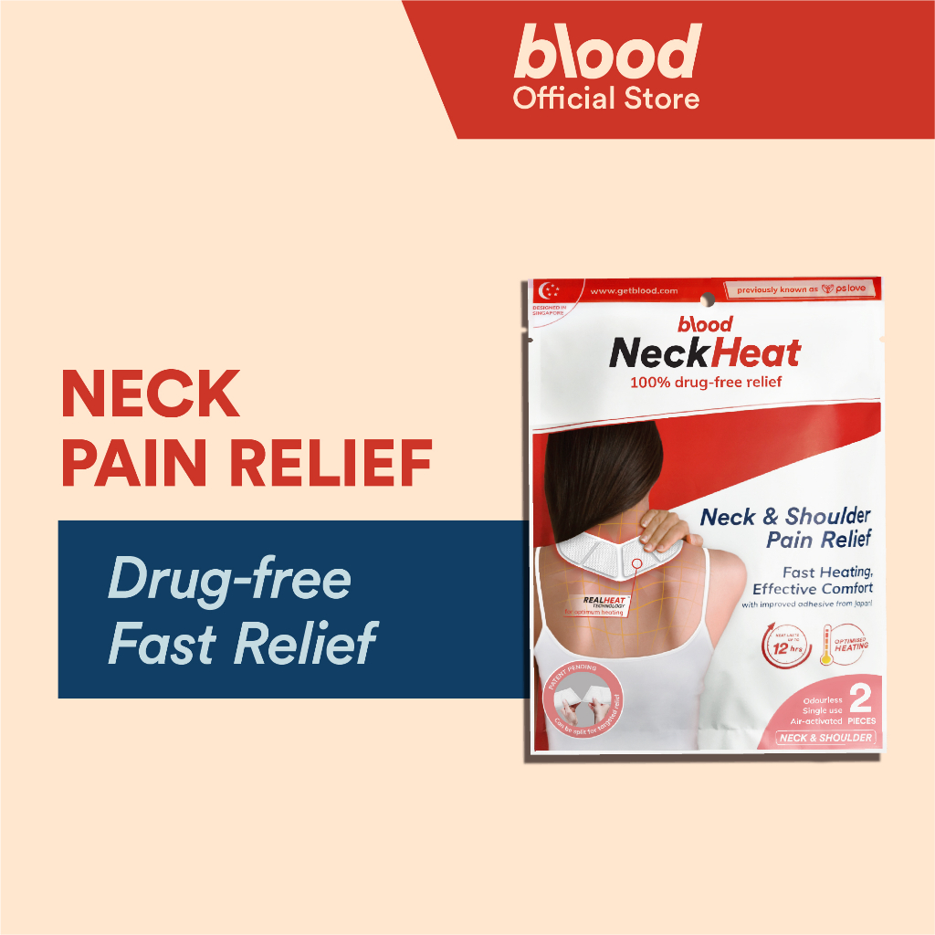 Blood NeckHeat Pain Relief Patch - For Neck & Shoulder Pain | Shopee ...