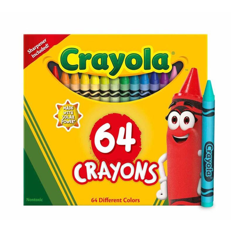 Crayola 64 Colors Crayon With Sharpener For Age 4 and Above | Shopee ...