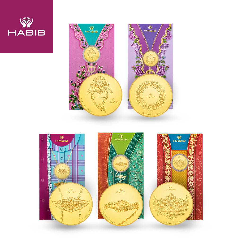 HABIB Kebaya Collection Gold Wafer Coin 999.9 Gold (0.20G) | Shopee Singapore