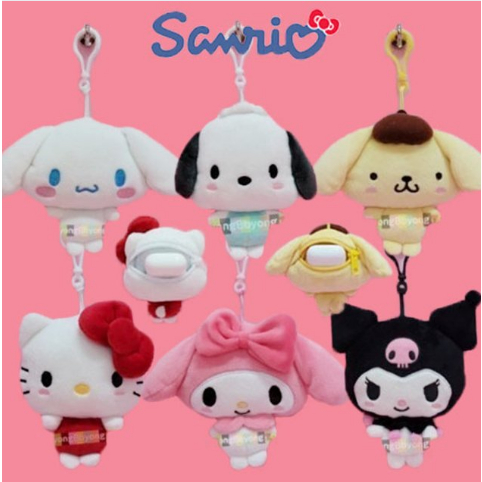 Sanrio Authentic Big Face 14cm Kuromi Cinnamoroll Pompom Purin Hello Kitty My Melody Pochacco ...