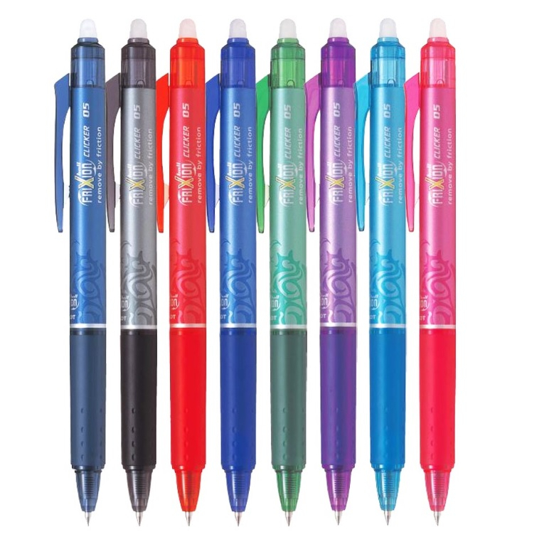 Pilot Pen Frixion 0.5 / 0.7mm Clicker Ball Pen Can Be Erased / Erasable ...
