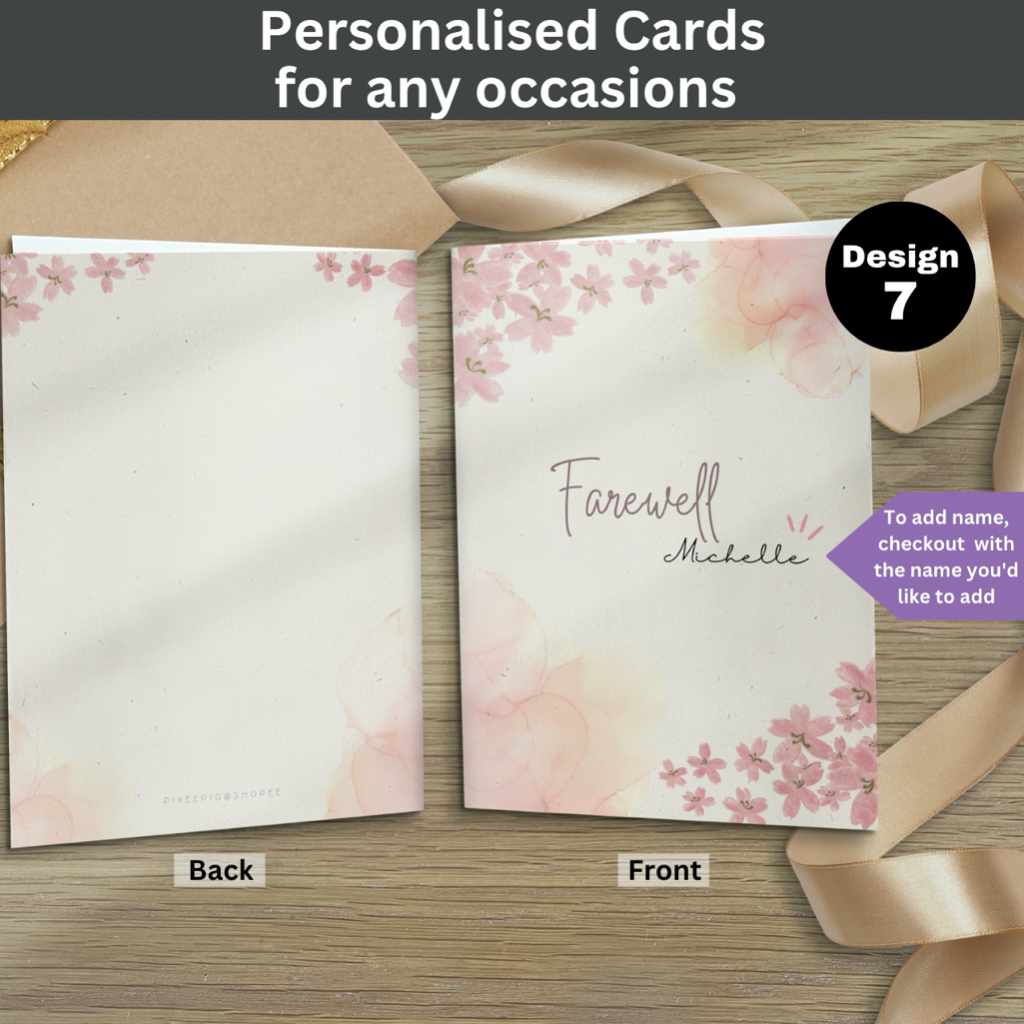 SG Personalised Happy Birthday, Thank You, Farewell, Congrats ...