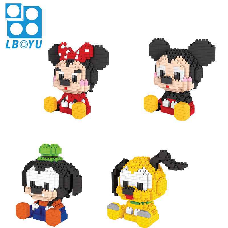[SG] Mickey Minnie Mouse Nano Building Block Puzzle Blocks Bricks Goofy ...