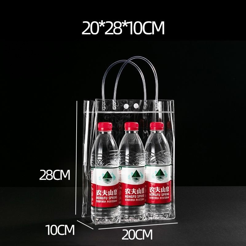 [SG Stock] Transparent Clear PVC shopping bag Plastic Gift Bag With ...