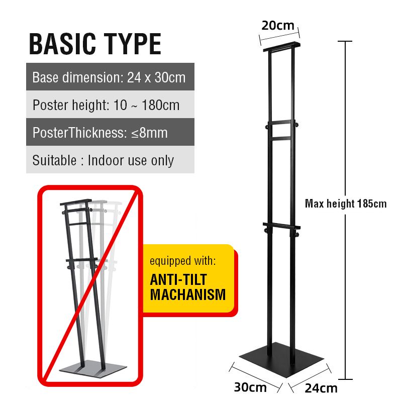 Double Side Metal Foamboard Poster Stand | Kapaline Display Stand ...