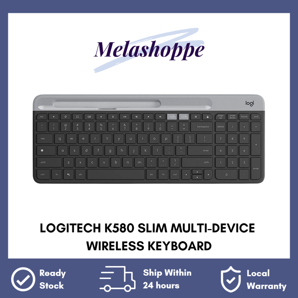 Logitech K580 Slim Multi-Device Wireless Keyboard | Shopee Singapore