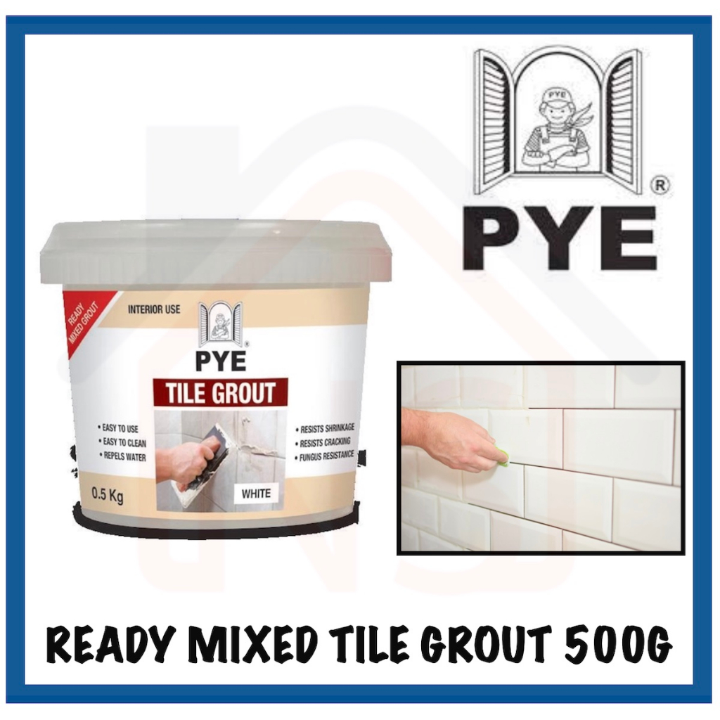 PYE Ready Mix White Tile Grout Filler 500g | Shopee Singapore