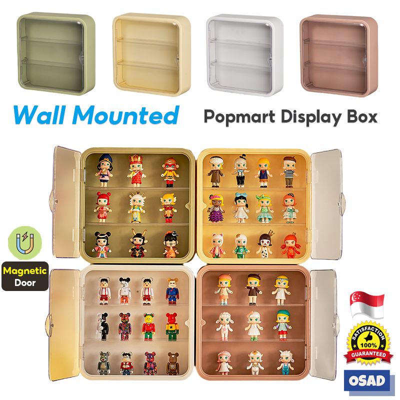 3 Layers Wall Acrylic Display Box Shelf Blind Box Popmart Figurines ...