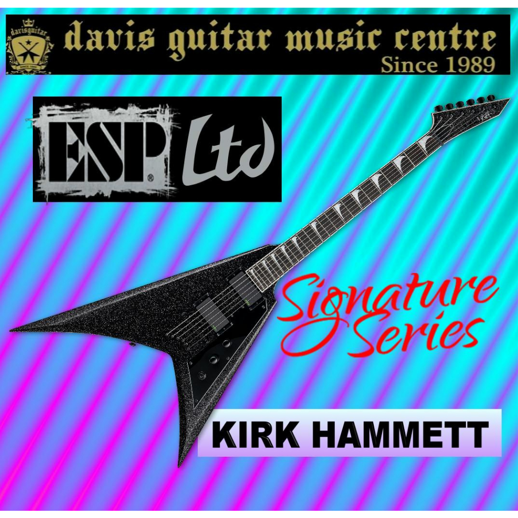 ESP LTD Artise Kirk Hammett Electric Guitar Flying V with Hardcase (2 ...