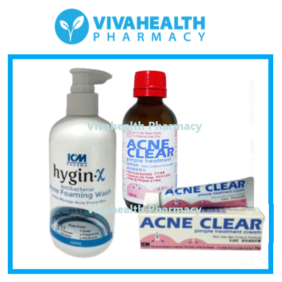 ICM Acne Foaming Wash, Acne Clear Lotion and Cream | Shopee Singapore
