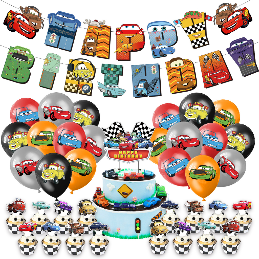 [SG Seller] Disney Pixel Cars theme Car Children Party Decoration Theme ...