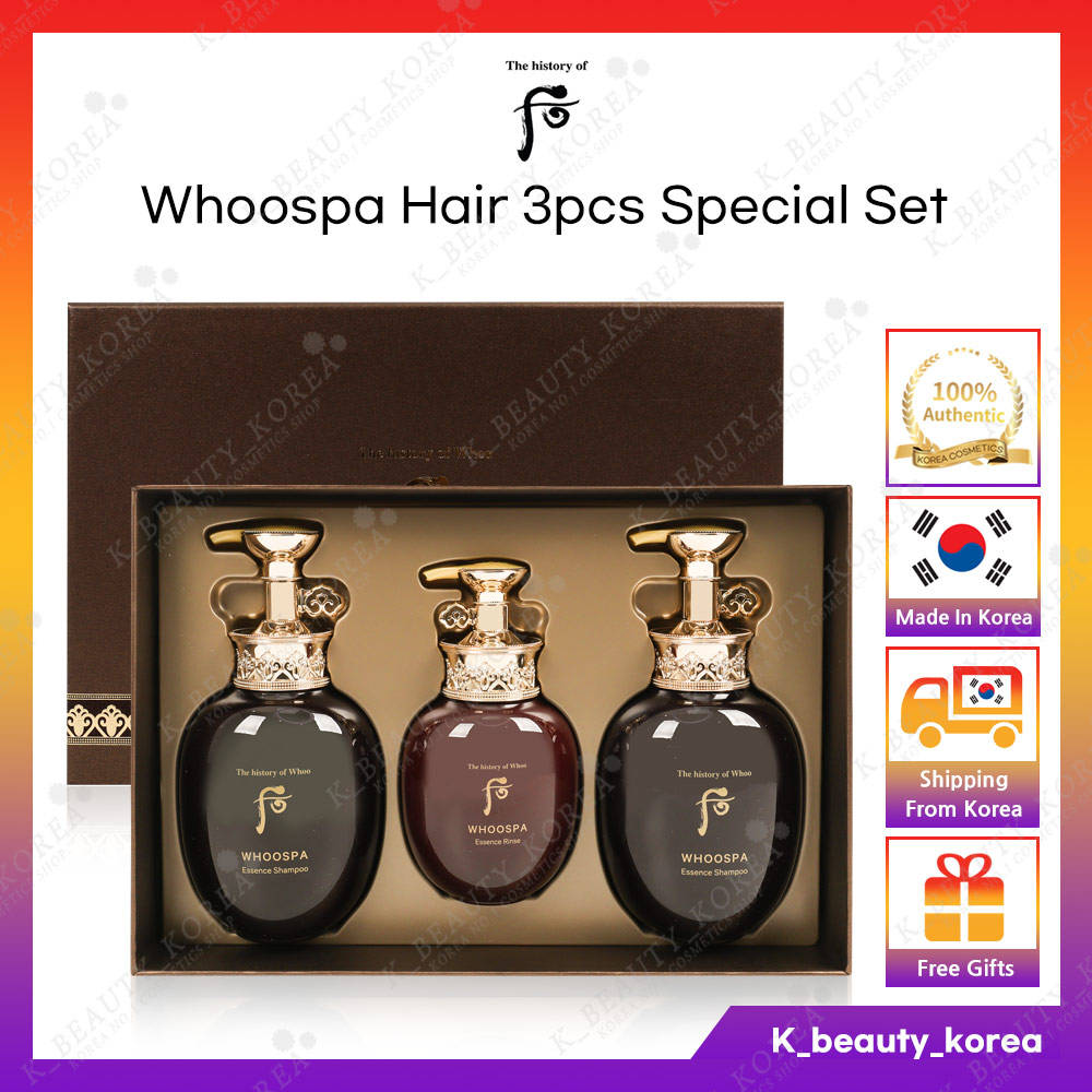 [The history of Whoo] WHOOSPA Hair 3pcs Special Set (Shampoo 2+Rinse ...