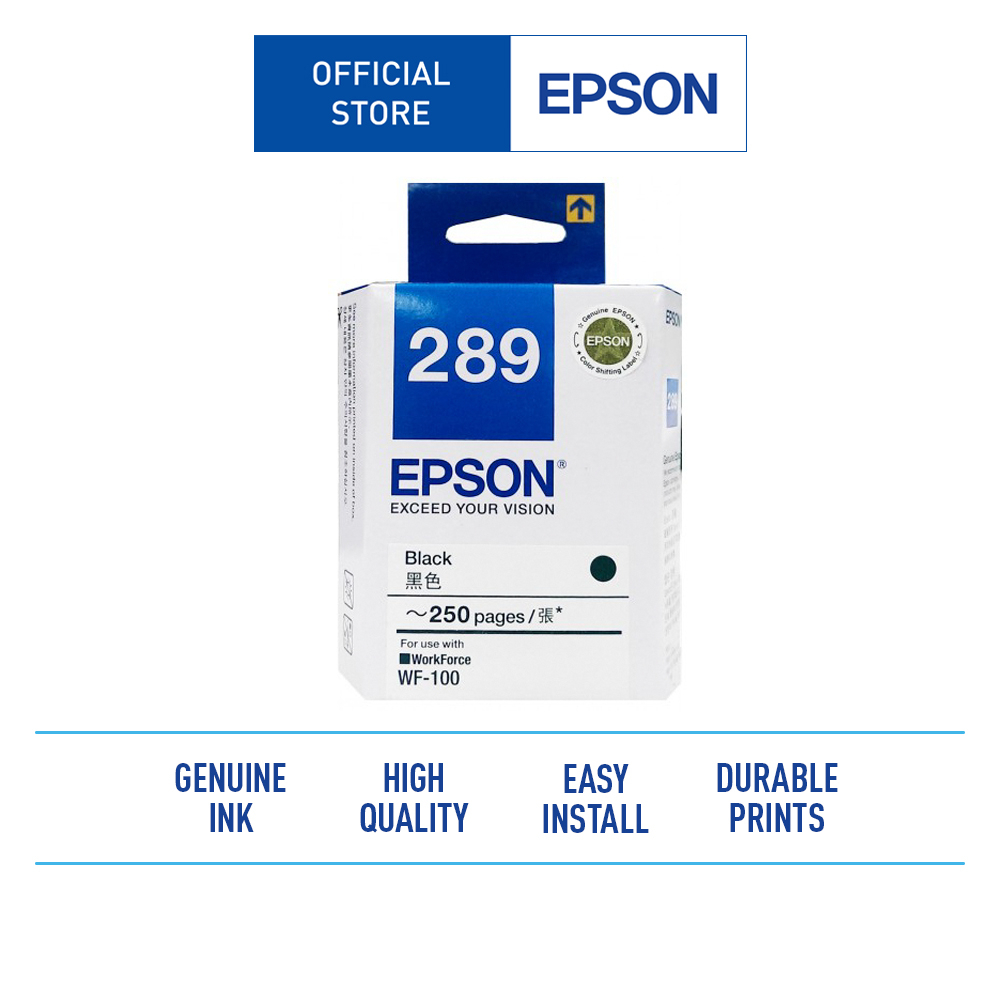Epson T289 Black Ink Cartridge for WF-100 Printer (Black Pigment ...