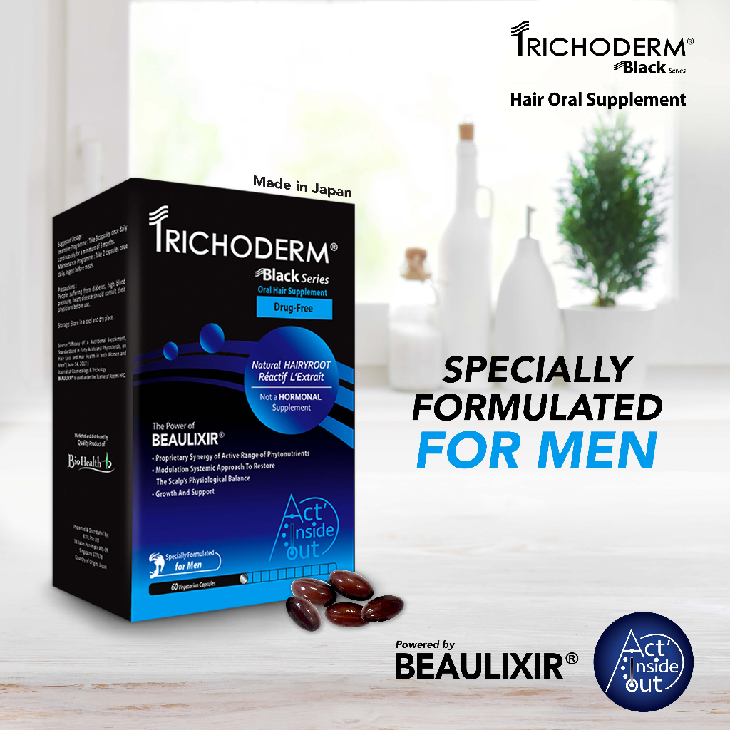 Trichoderm Anti Hair Loss Oral Men | Shopee Singapore