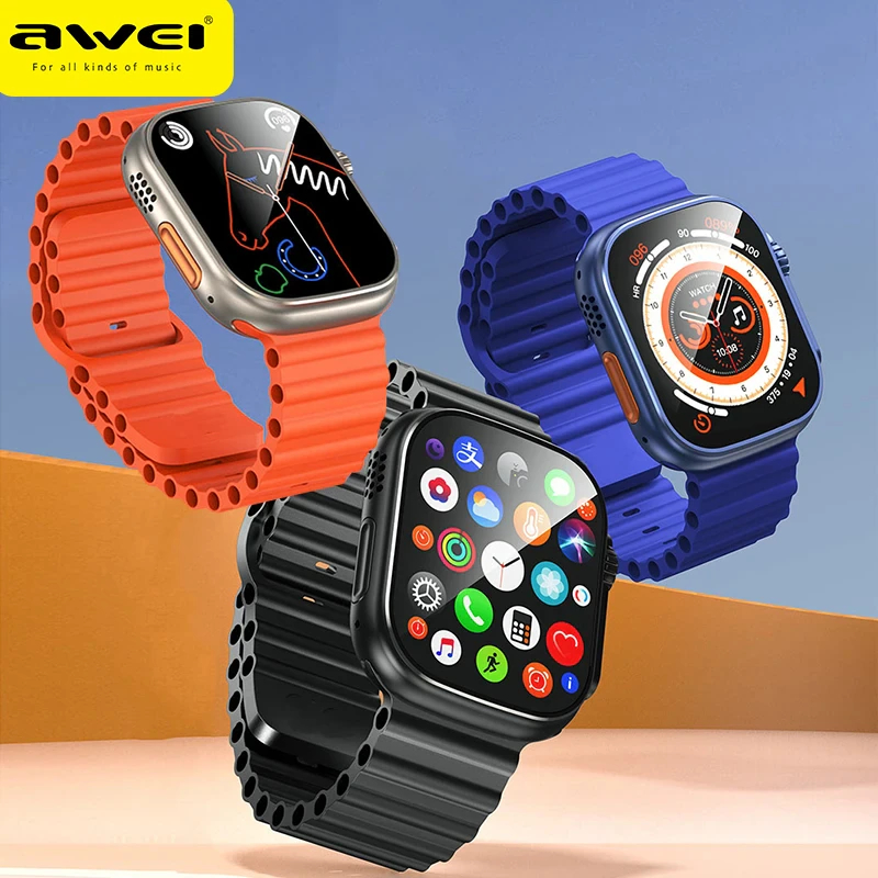 Awei H16 Smart Watch NFC GPS Smartwatch Body Temperature Measuring ...