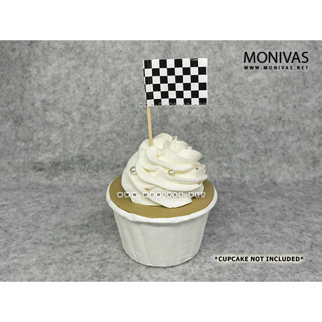 F1 Racing Flags Cupcake Topper Decorations Singapore Grand Prix Party ...
