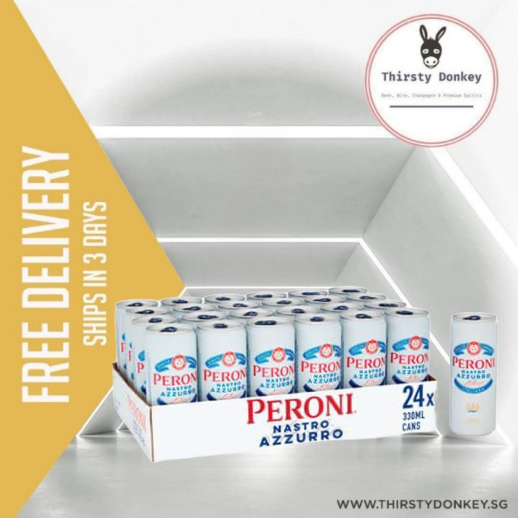 Peroni Nastro Azzurro (330ml x 24 cans) (BBD: 09/2023) | Shopee Singapore