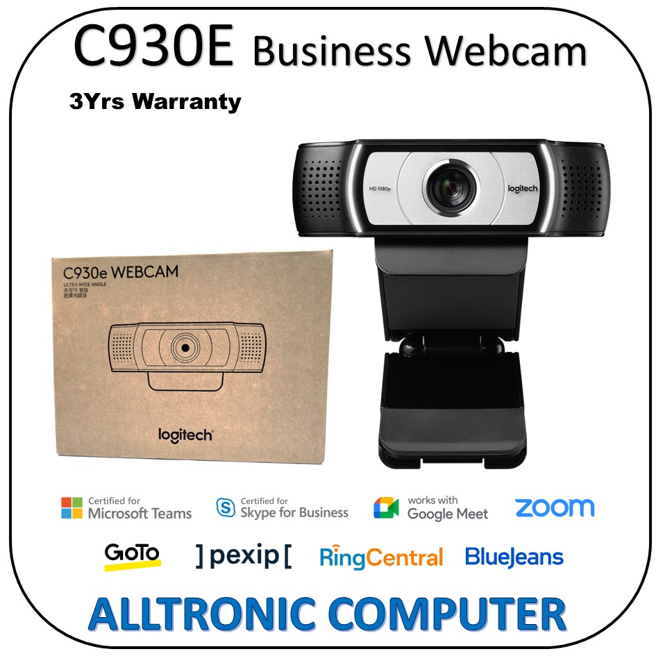 Logitech C930E Business Webcam with a Wide Field of View and HD Digital ...