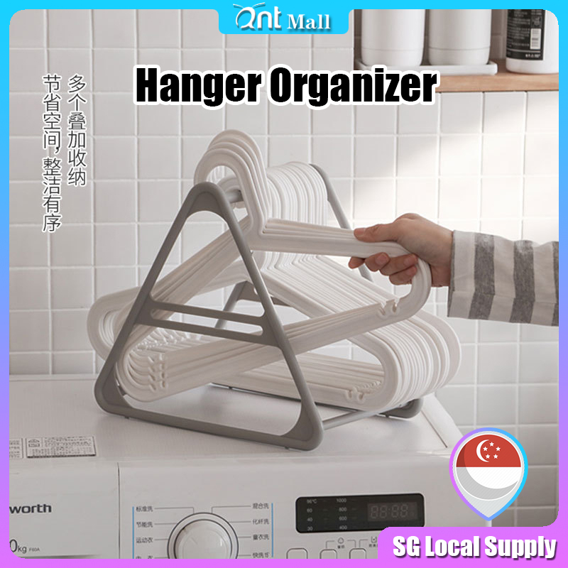 🔥SG🔥 Clothes Hanger Organizer / Hanger Holder / Hanger Rack Storage ...