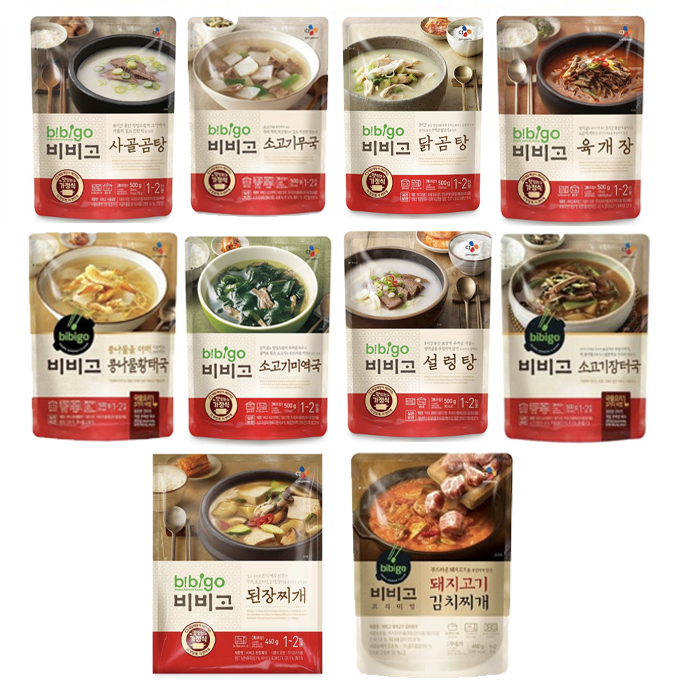 CJ BIBIGO Collection Korea Jjiage Kimchi Korea Soup Series 500g 460g ...