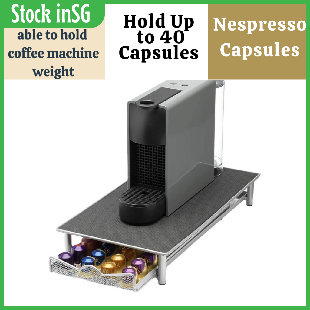 NESPRESSO Organizer - 40 PCS Original Capsule Storage Drawer + Machine ...