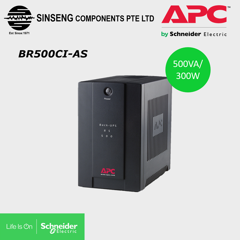 APC Back-UPS RS 500VA, 230V, without auto-shutdown software, ASEAN ...