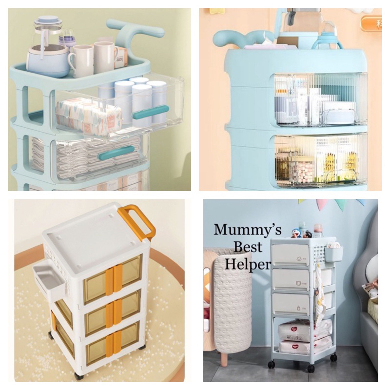 Fast Free Shipping! 💨 4-tier Nursery Newborn Baby Toddler Storage ...