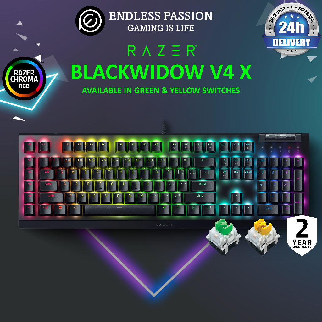 Razer Blackwidow V4 X Wired Mechanical Gaming Keyboard | Shopee Singapore