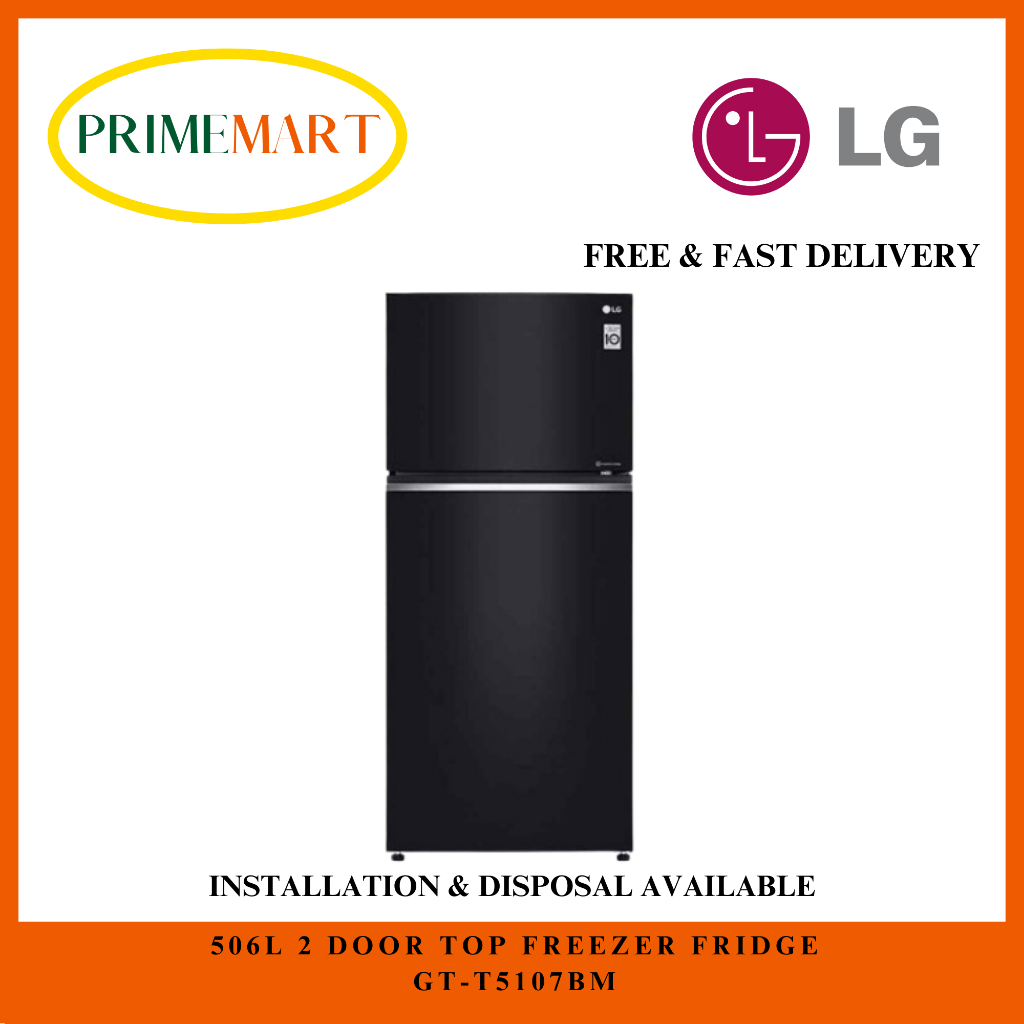 LG 506L 2 DOOR TOP FREEZER FRIDGE WITH INVERTER LINEAR COMPRESSOR GT ...