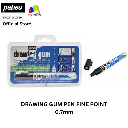 PEBEO DRAWING GUM PEN FINE POINT 0.7mm BLISTER | Shopee Singapore