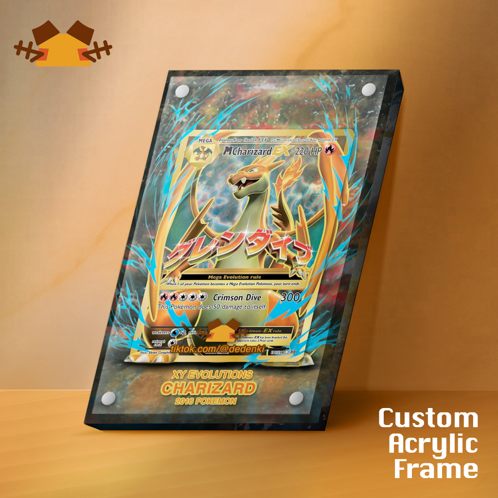 Mega Charizard Ex Custom Acrylic Frame | Shopee Singapore