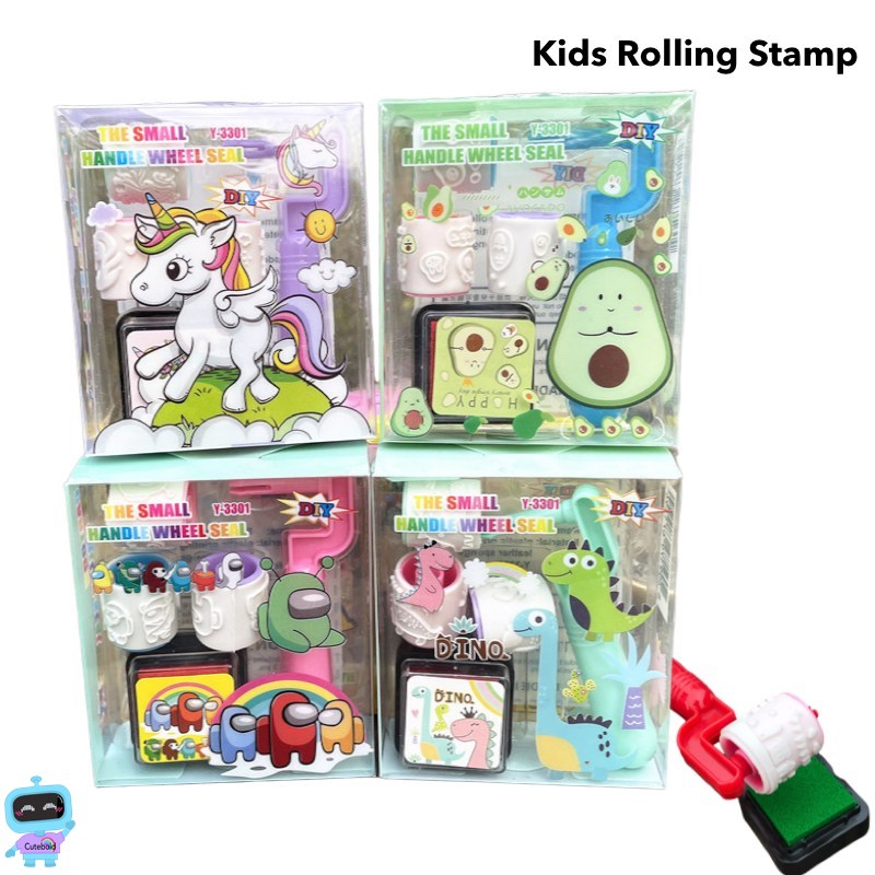 Kids Cartoon Rolling Stamps Birthday Gift Children Day Goodie Bag ...