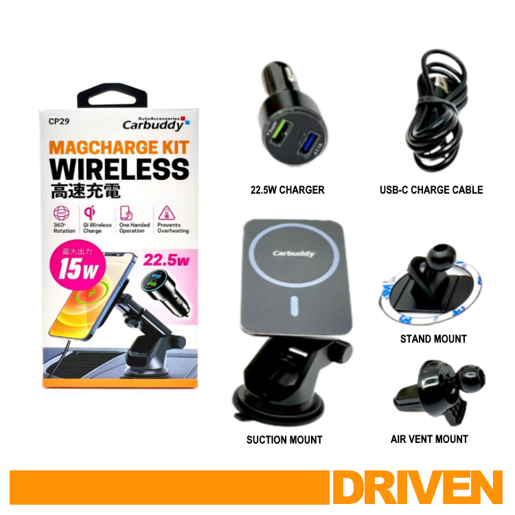 CarBuddy Wireless MagCharge Kit CP29 | Shopee Singapore