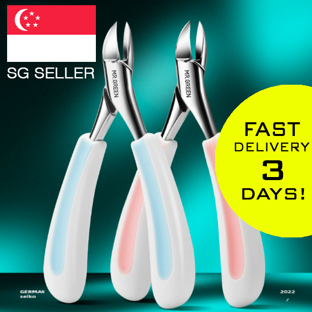 🇸🇬 MR.GREEN InGrown Cuticle Nail Clippers Toenail Cutter Professional ...