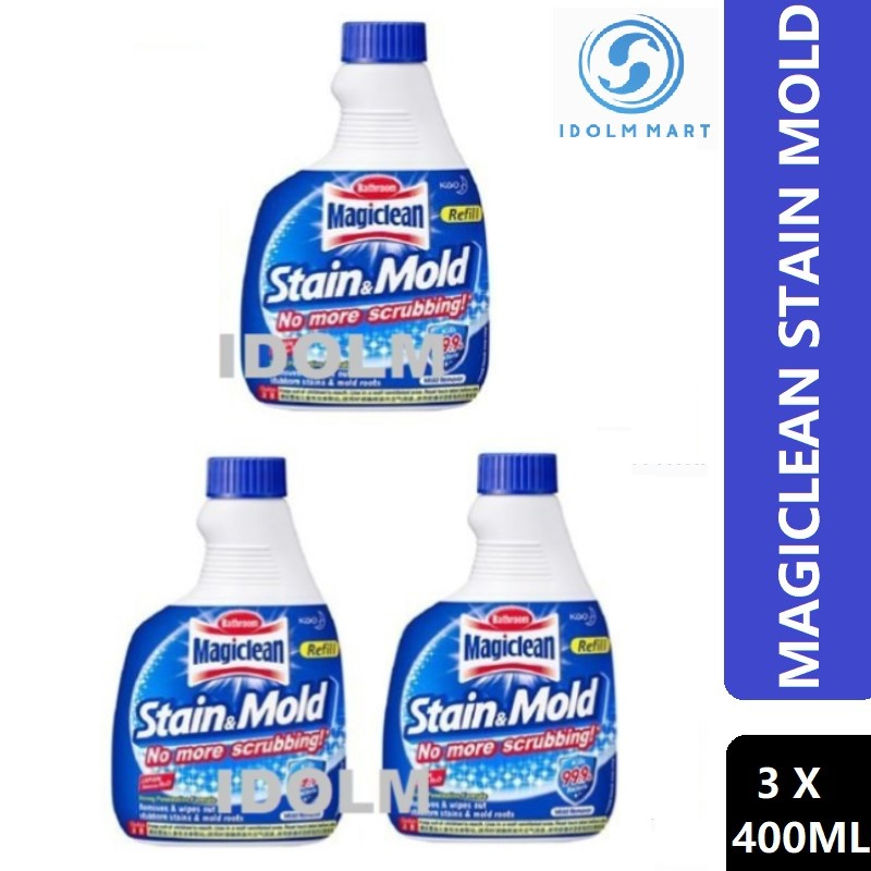 [ Bundle of 3 ] Magiclean Stain & Mold Remover Refill, 400ml | Shopee ...