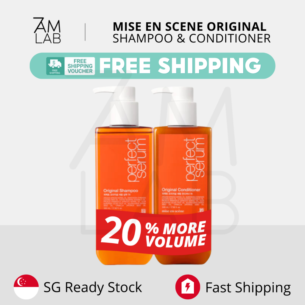 (SG STOCK) Mise En Scene Perfect Original Shampoo & Conditioner 680ml ...