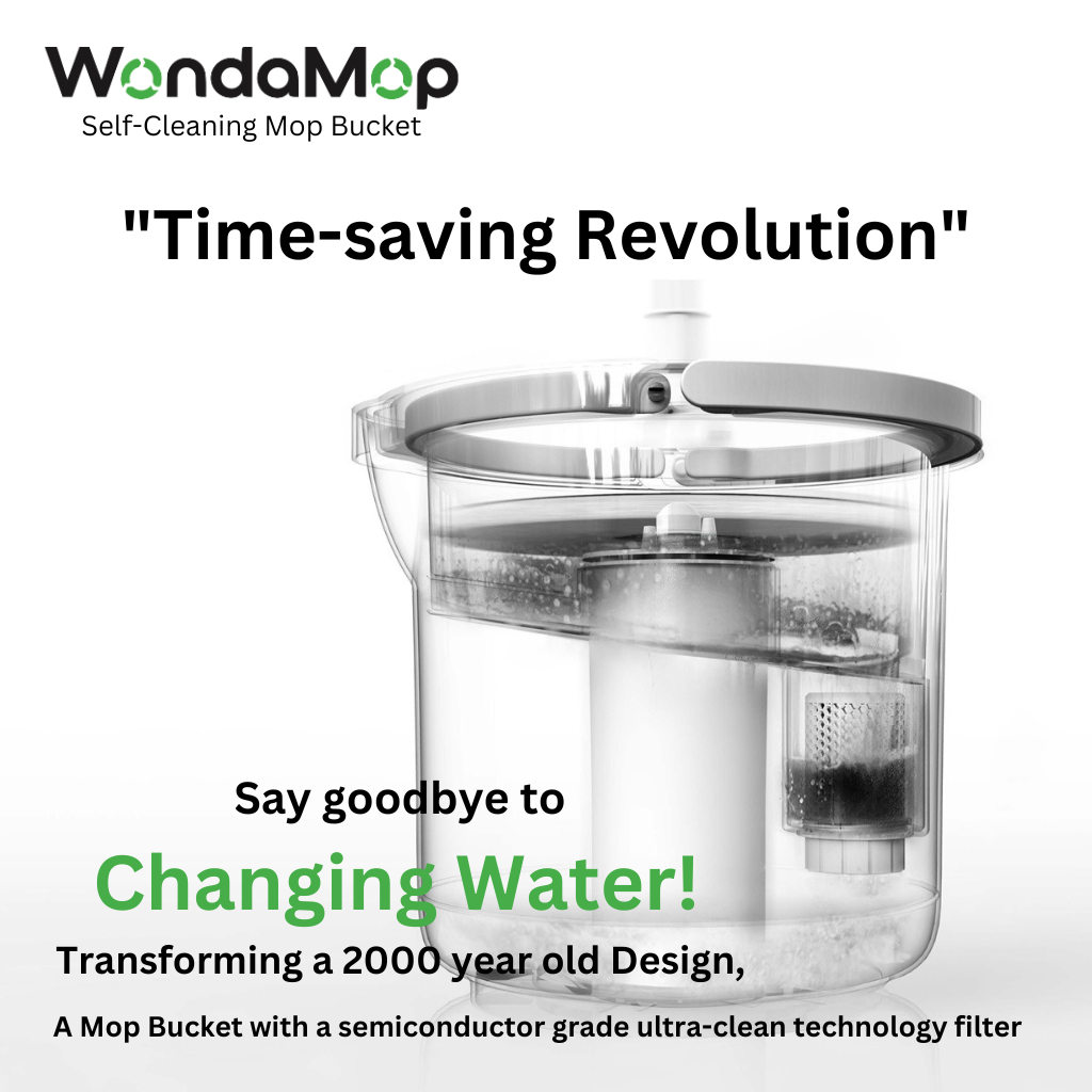 WondaMop - Self Cleaning Mop Bucket l Semiconductor Filter l Microfiber ...