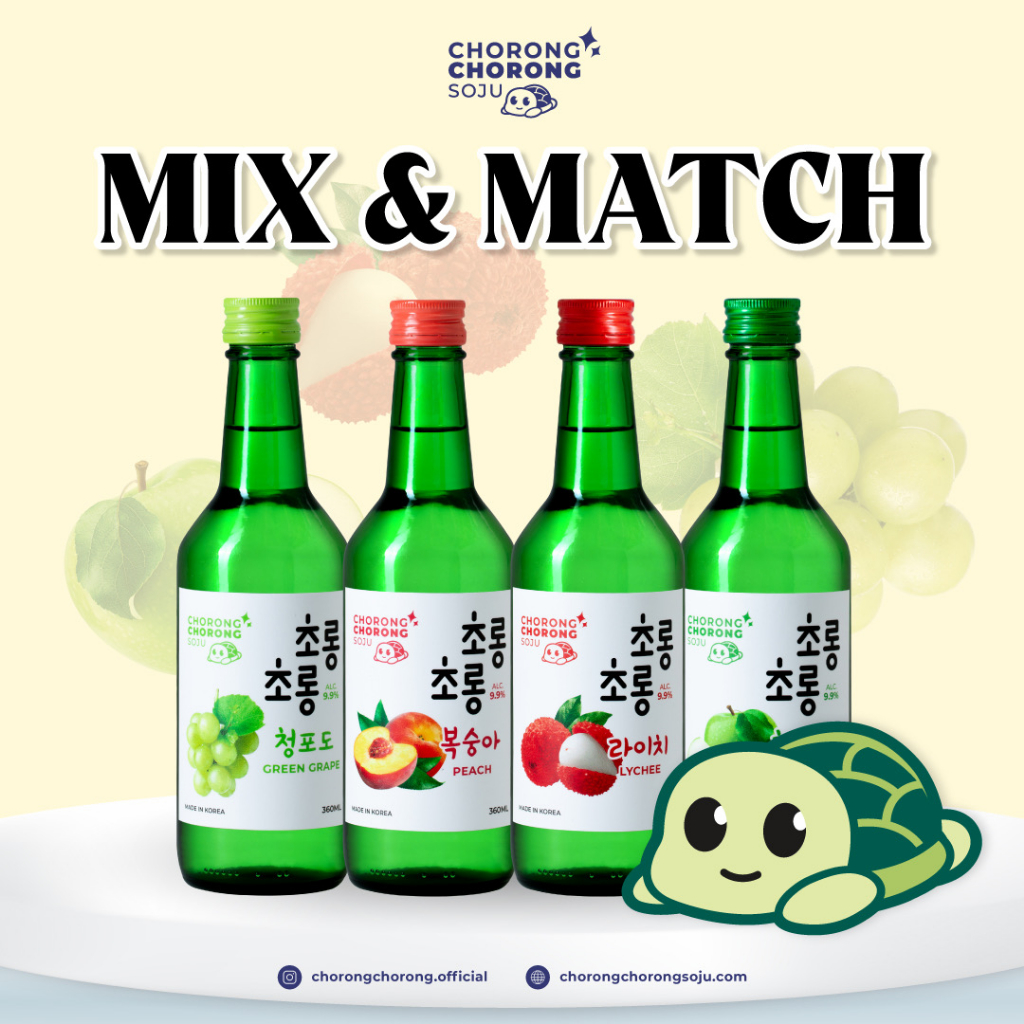 [Mix & Match 4/8/12/20] Chorong Chorong Soju - 360ml | Shopee Singapore