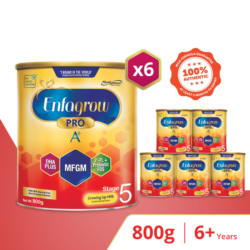 [Bundle of 6] Enfagrow Pro A+ Stage 5 Milk Powder Formula for Children ...